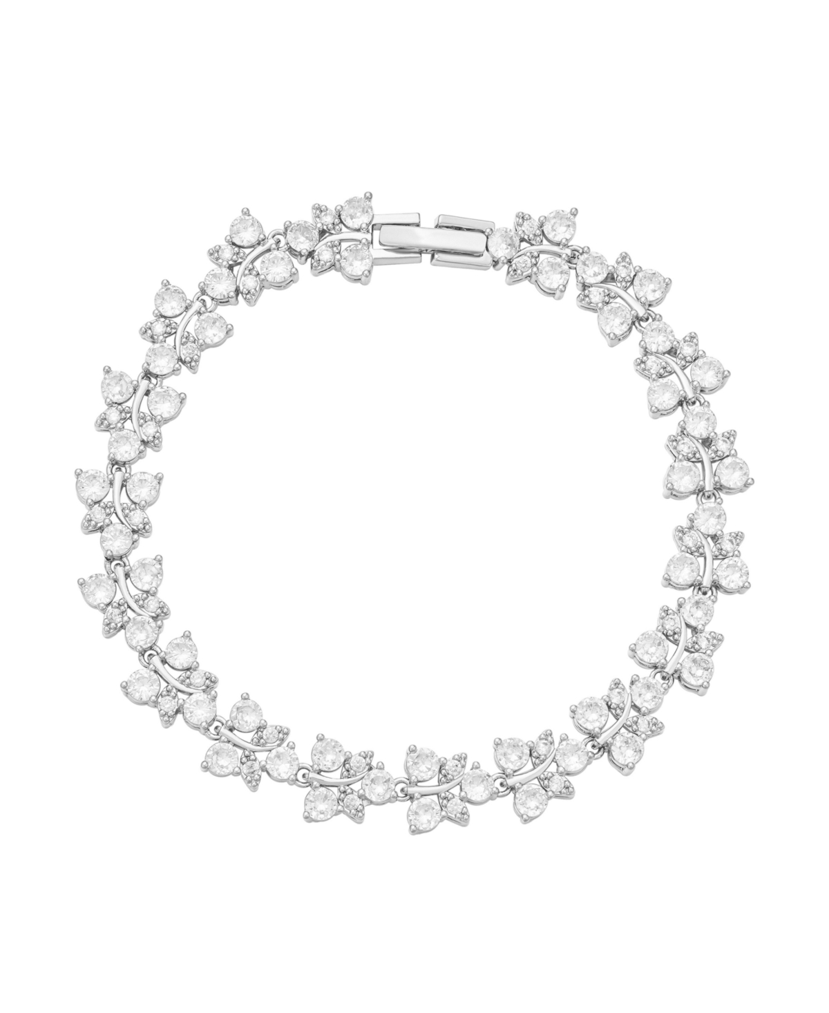 Click here for Untamed Petals Charming Crystal Bracelet - Silver prices