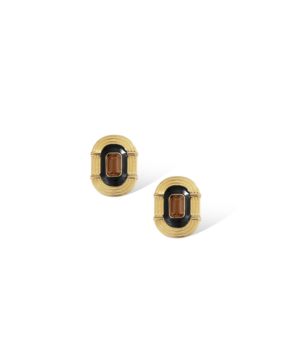 Click here for Rc Retro Chic Roman Night Earrings - Brown  gold prices