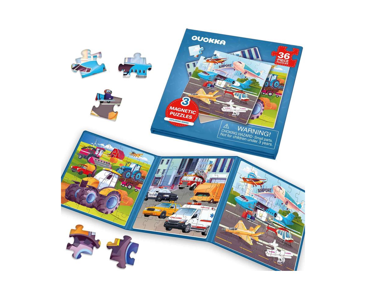 Click here for Quokka 3x36 Pcs Magnetic Puzzles for Kids - Learni... prices