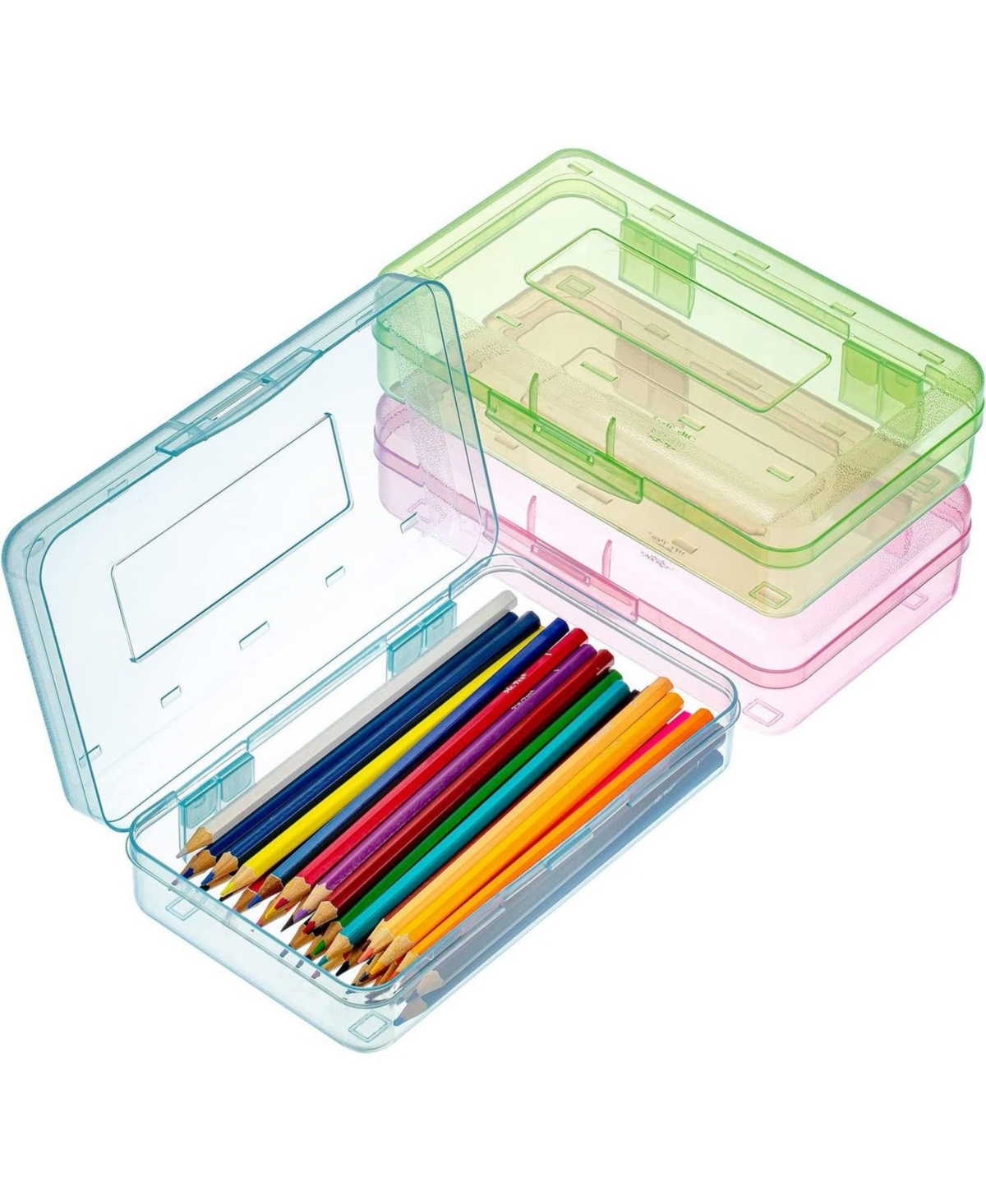 Click here for Mr. Pen Pencil Box  3 Pack  Assorted Colors  Plast... prices