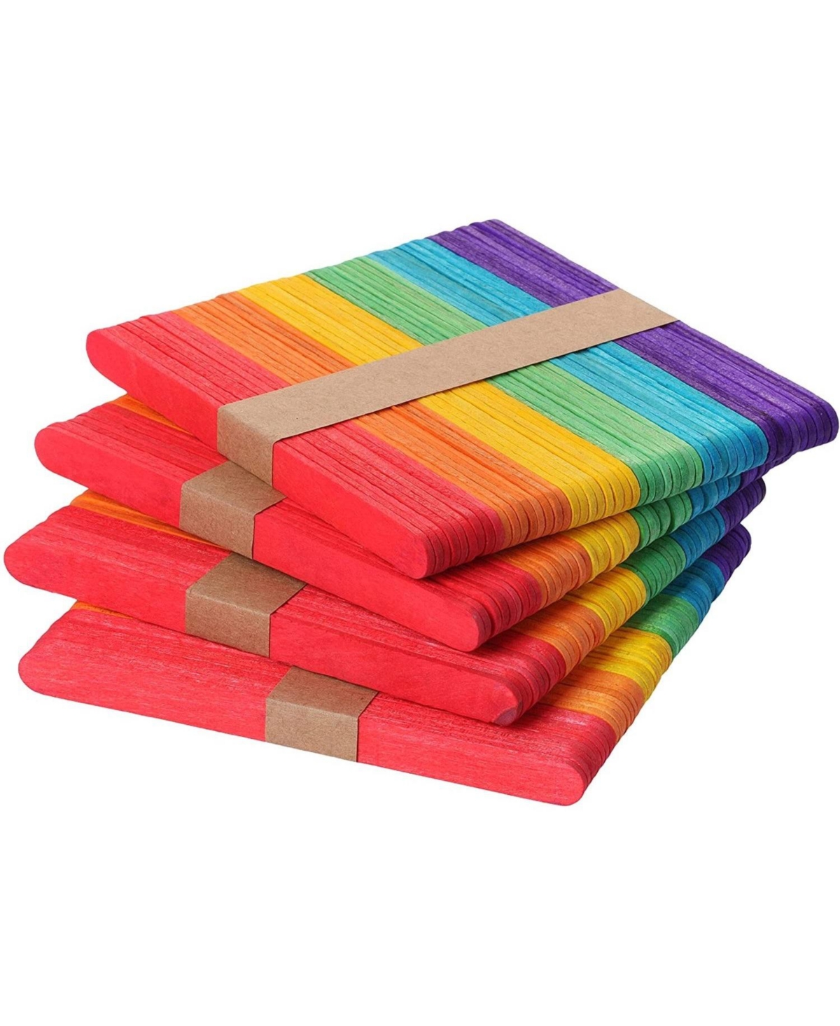 Click here for Mr. Pen Colored Popsicle Sticks  Wooden Rainbow Co... prices