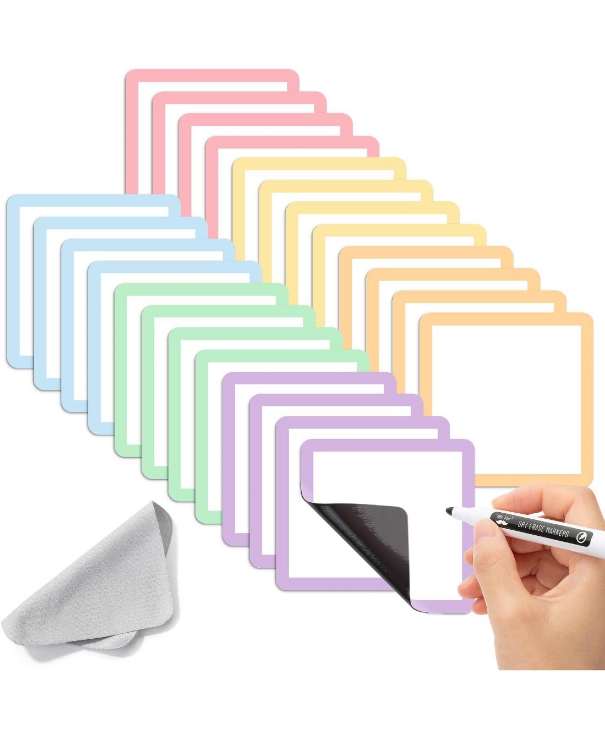 Click here for Mr. Pen Dry Erase Magnets  4”x4”  24... prices