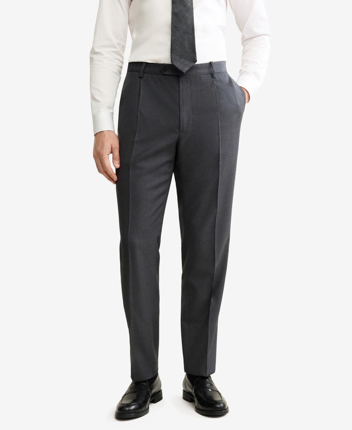 Click here for Mango Mens Italian Virgin Wool Flannel Suit Pants... prices