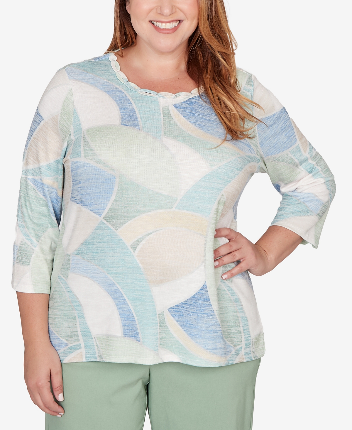 Click here for Alfred Dunner Plus Size St. Augustine Stained Glas... prices