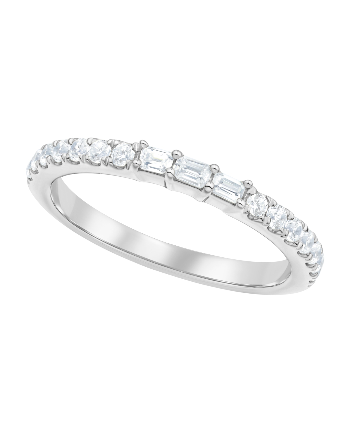 Click here for Macys Diamond Band Ring (1/2 ct. t.w.) in 14k Whit... prices