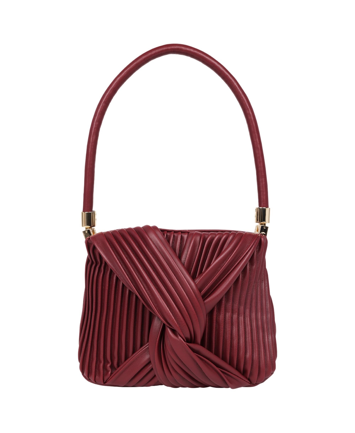 Click here for Jason Wu Womens Pleated Knot Box Handle Bag - Wine prices