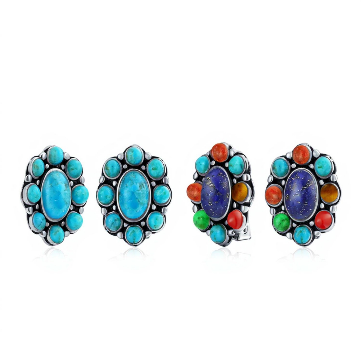 Click here for Bling Jewelry Set of 2 Southwestern-Inspired Turqu... prices