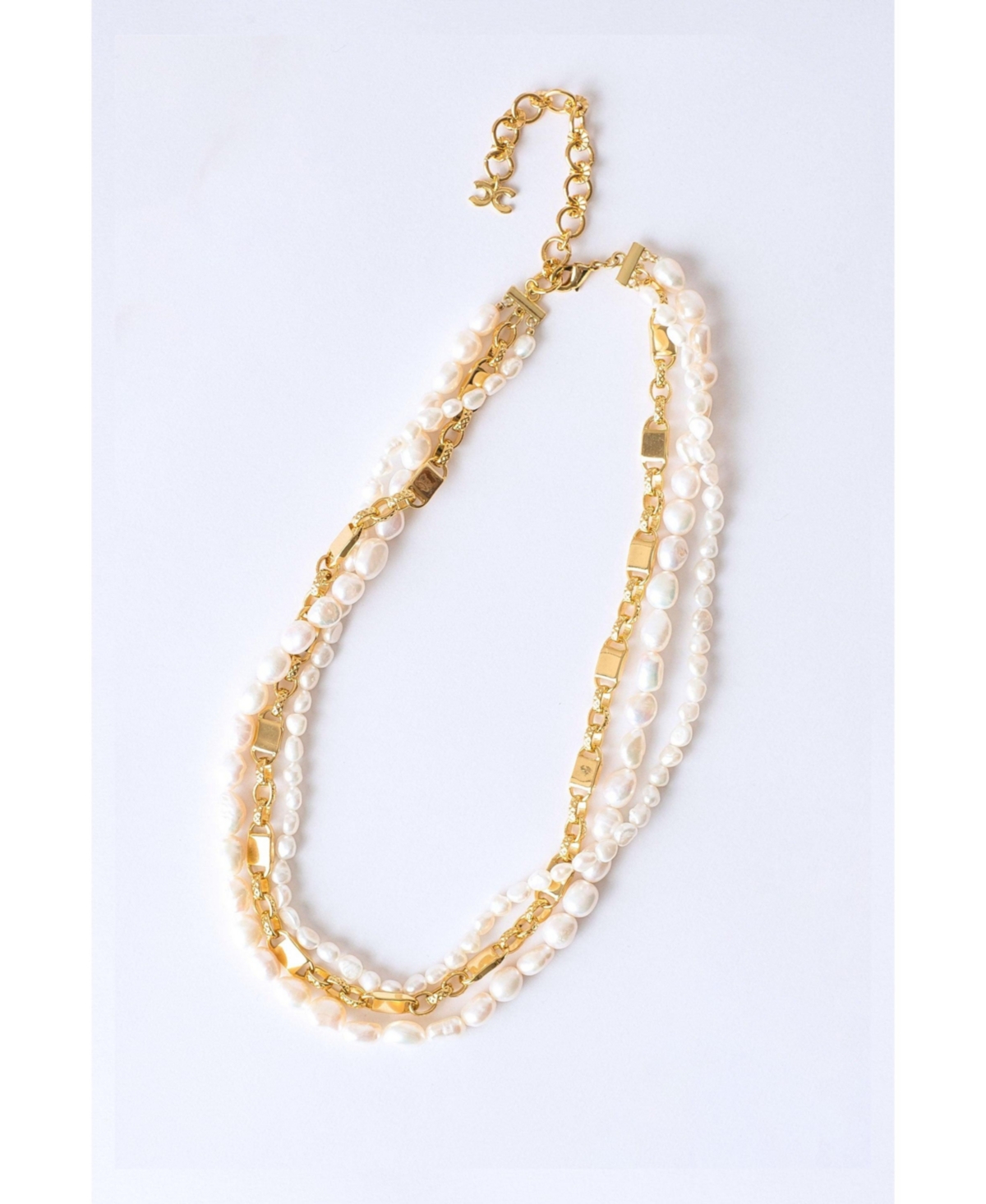 Click here for Classicharms Mia Layered Luxe Freshwater Pearl Nec... prices