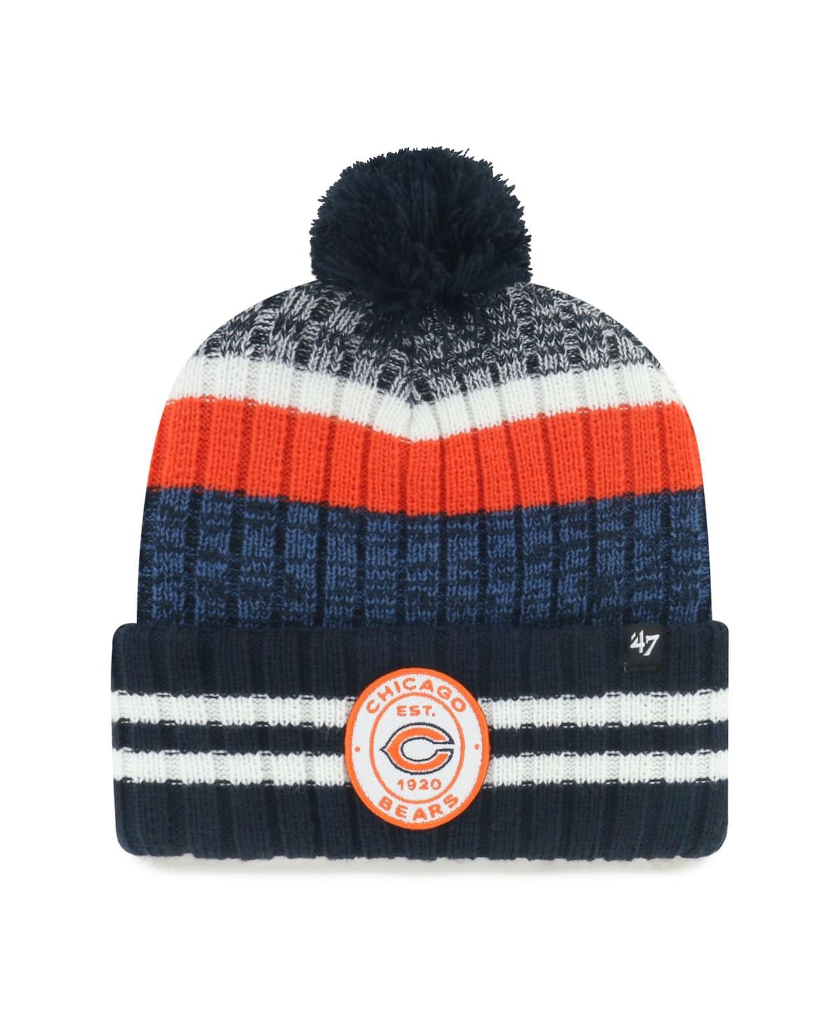 Click here for Mens Chicago Bears Quiver Cuffed Knit Hat with Pom... prices