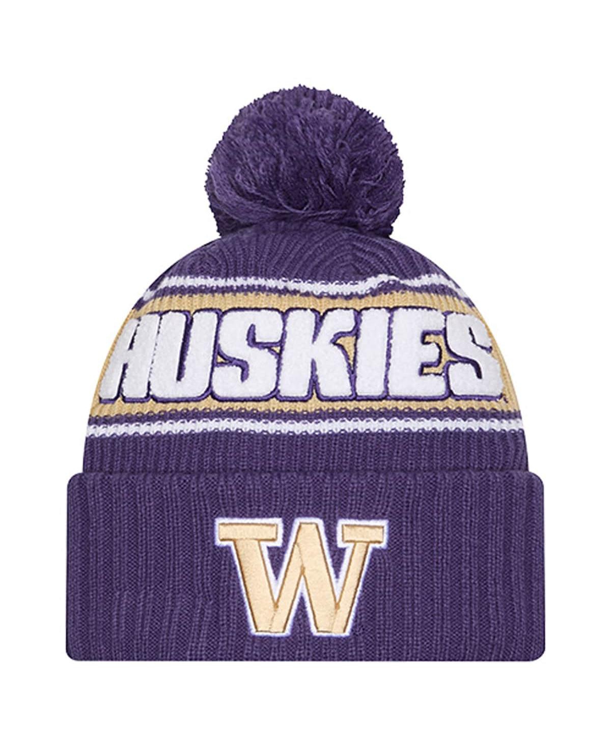 Click here for Mens Dark Purple Washington Huskies Bold Cuffed Kn... prices
