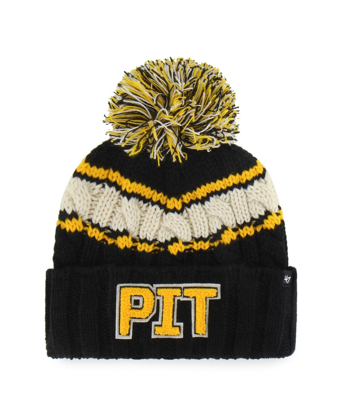 Click here for Womens Black Pittsburgh Steelers Emma Cuffed Knit... prices
