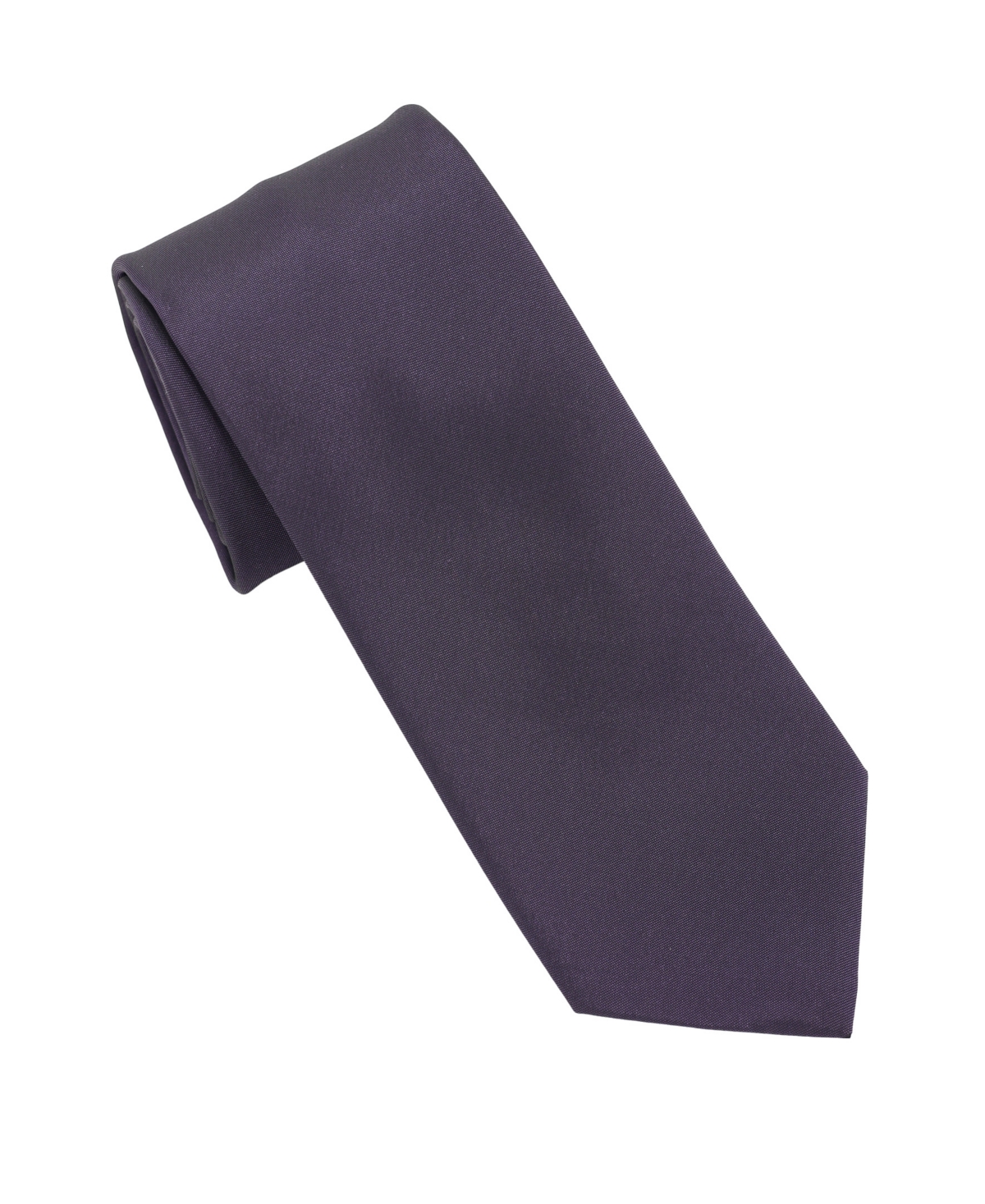 Dkny Mens Matte Satin Slim Design Tie - Purple