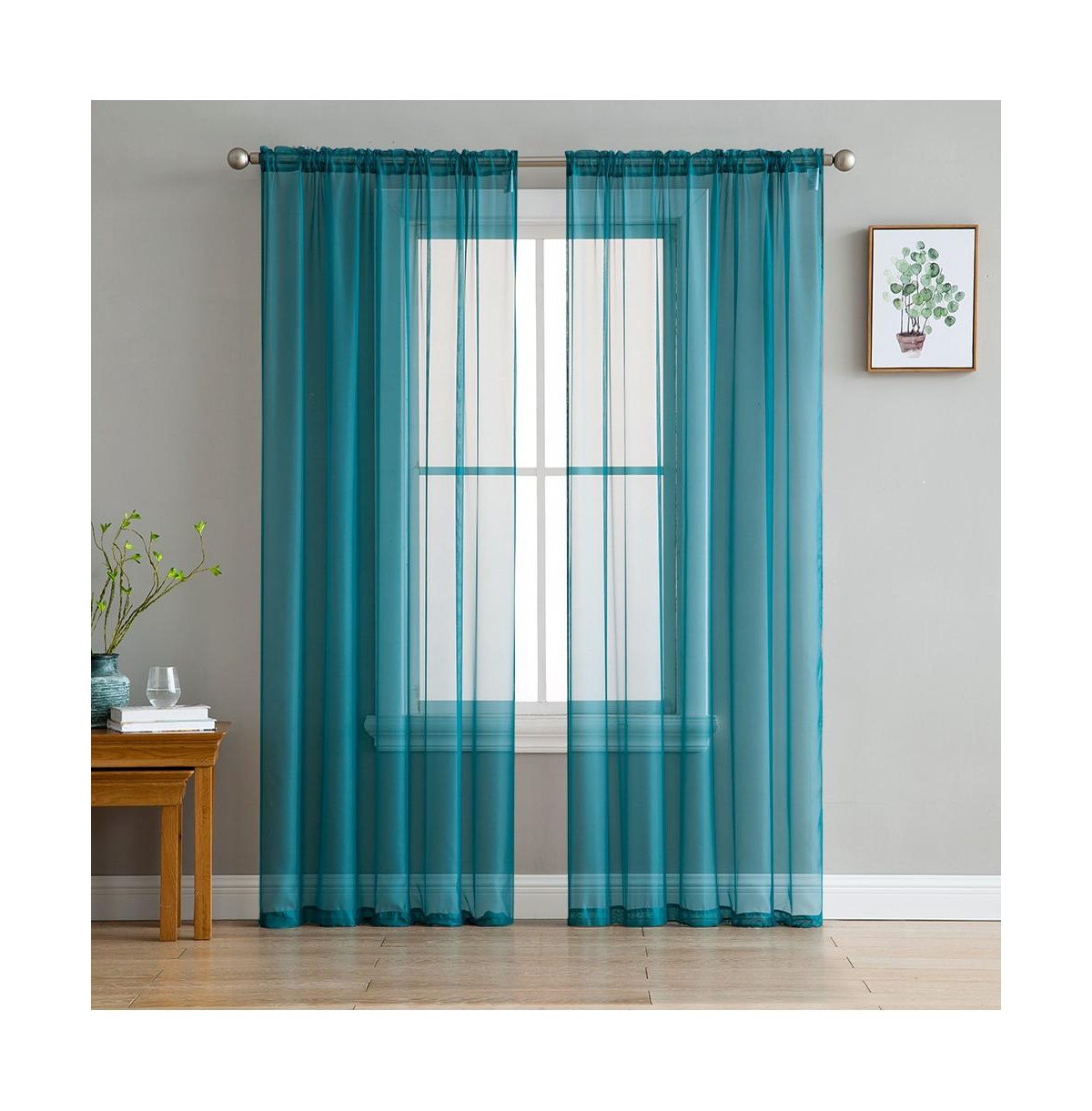Click here for Hlc.me Essentials Sheer Voile Window Treatment Rod... prices