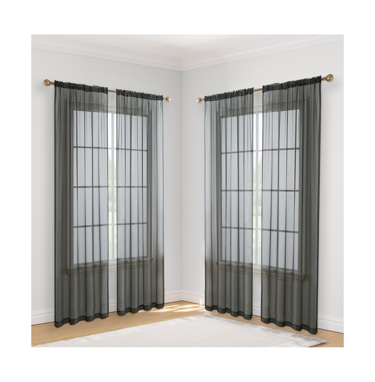 Click here for Hlc.me Essentials Sheer Voile Window Treatment Rod... prices