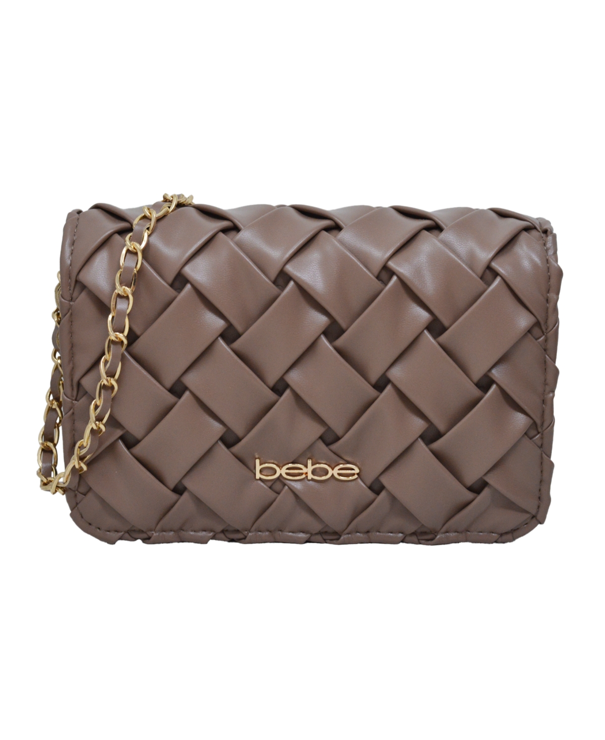 Click here for Bebe Womens Luca Mini Crossbody Bag - Taupe prices