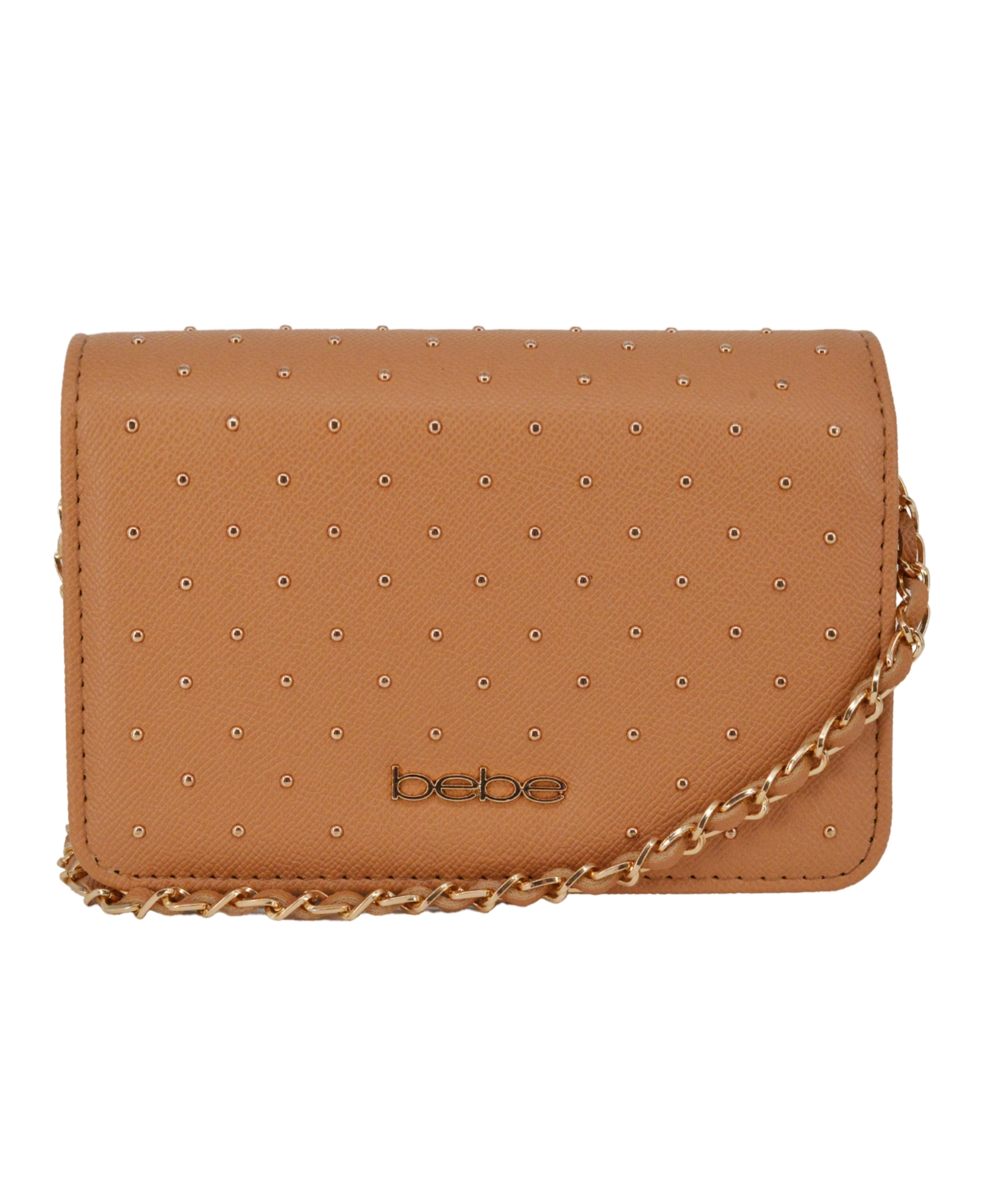 Click here for Bebe Womens Sagan Studded Mini Crossbody Bag - Cam... prices