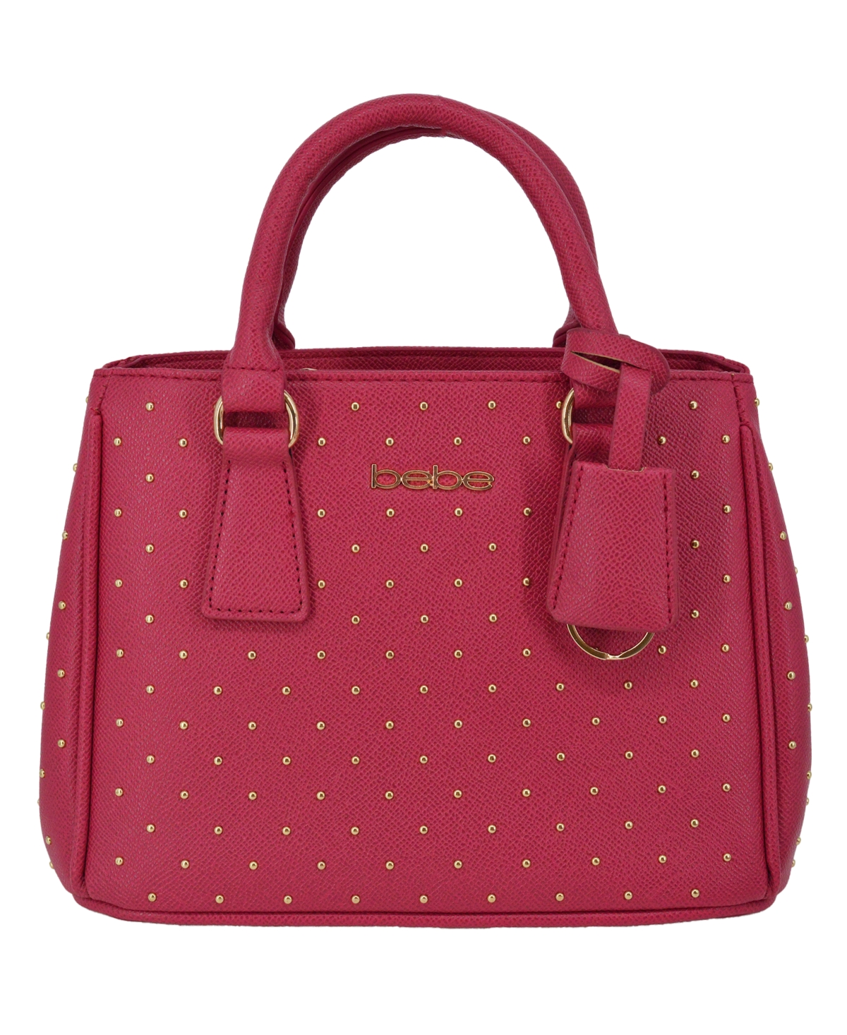 Click here for Bebe Womens Sagan Studded Small Satchel Bag - Dark... prices