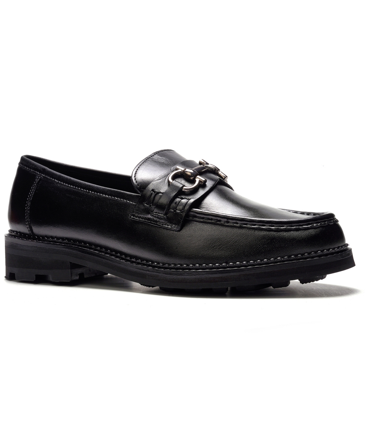 Click here for Anthony Veer Mens Baron Bit Loafers - Black prices