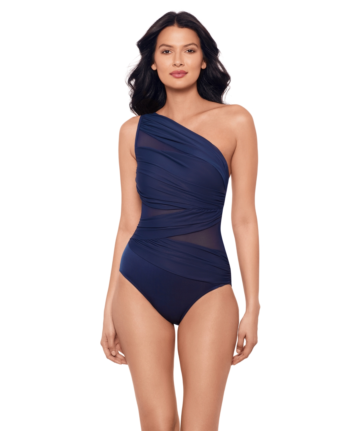 Click here for Miraclesuit Network Jena One-Shoulder Allover-Slim... prices