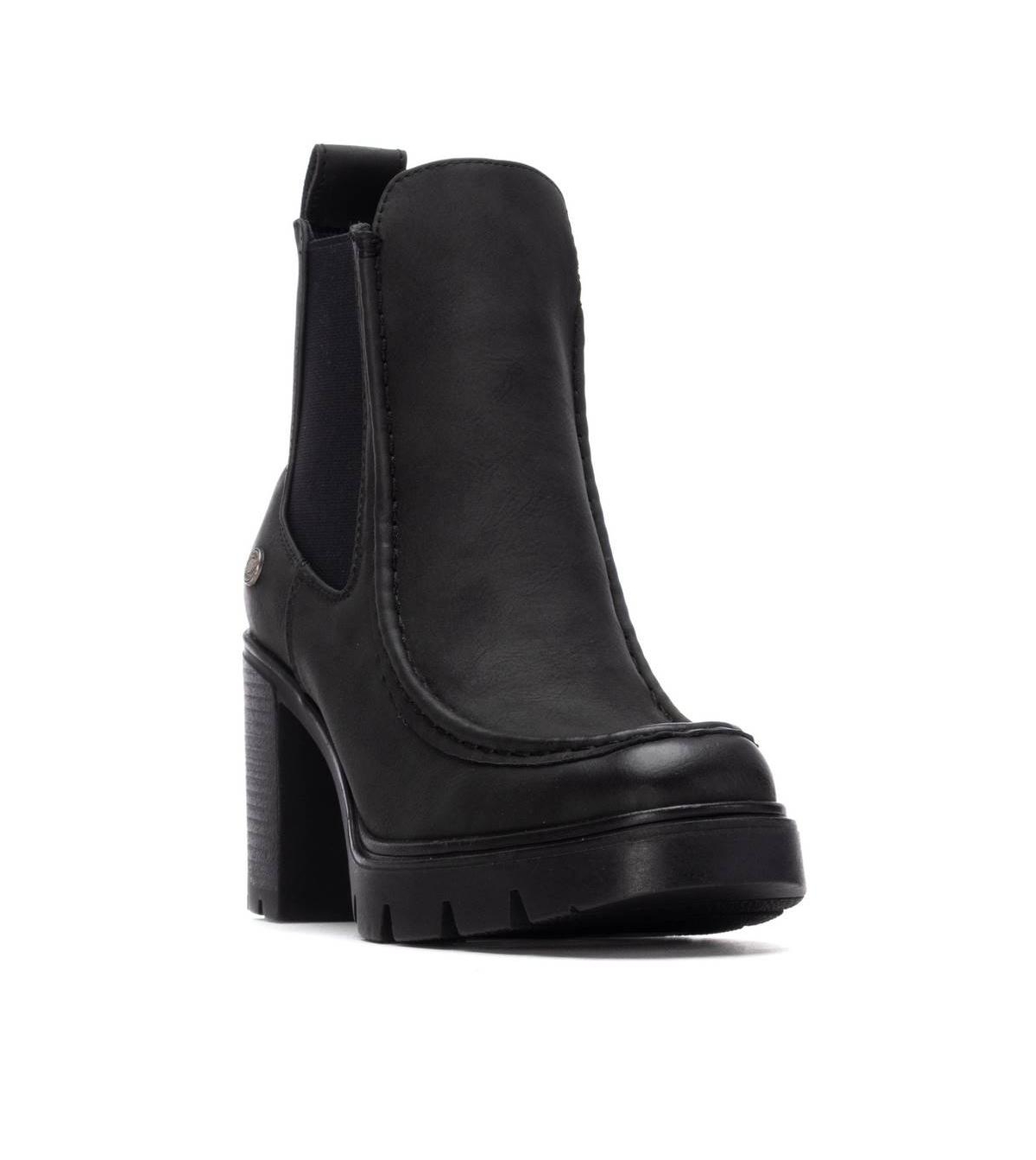 Click here for Xti Womens Heeled Chelsea Booties - Black prices