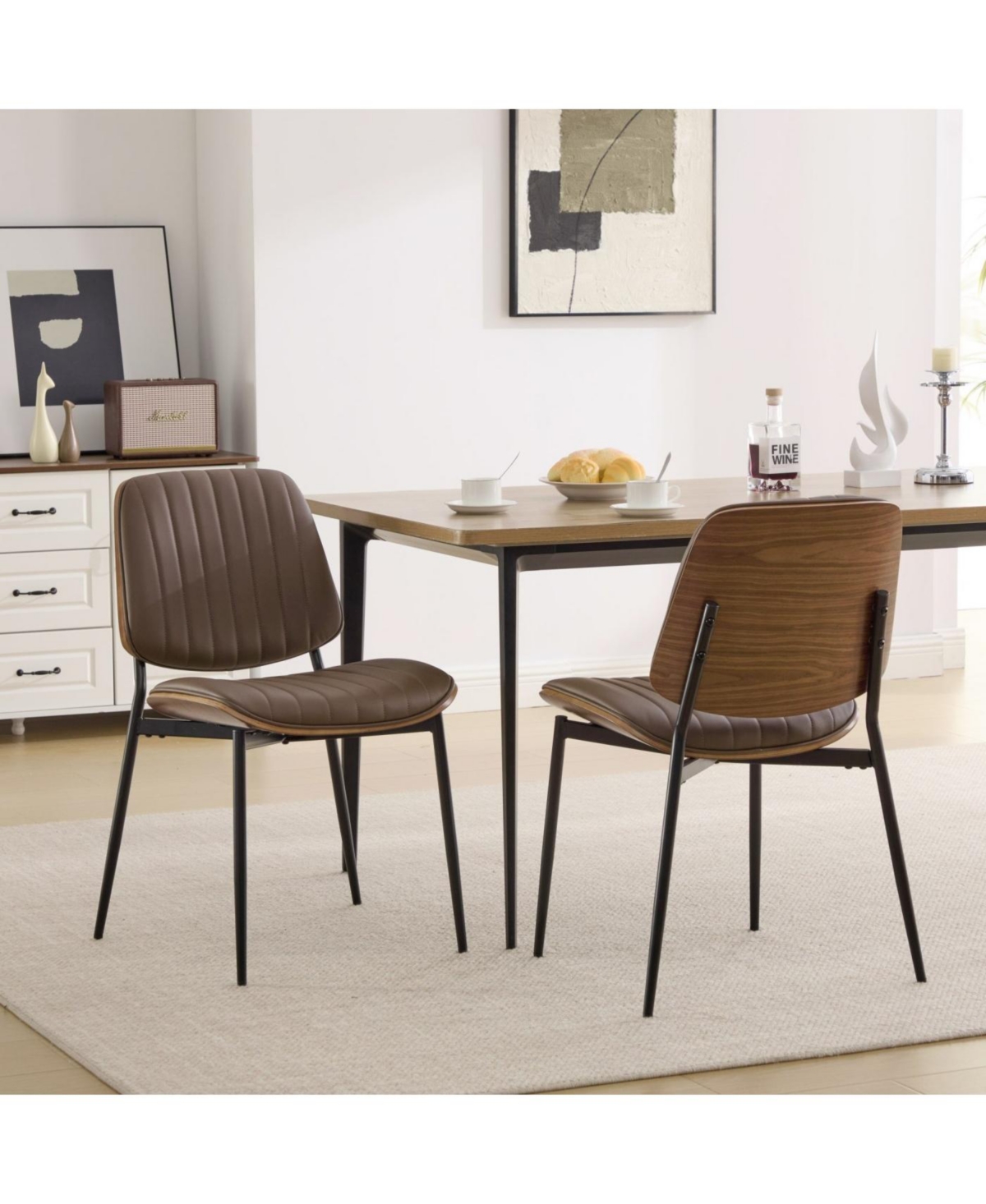 Click here for Streamdale Dining Chairs Set of 2 Mid Century Mode... prices