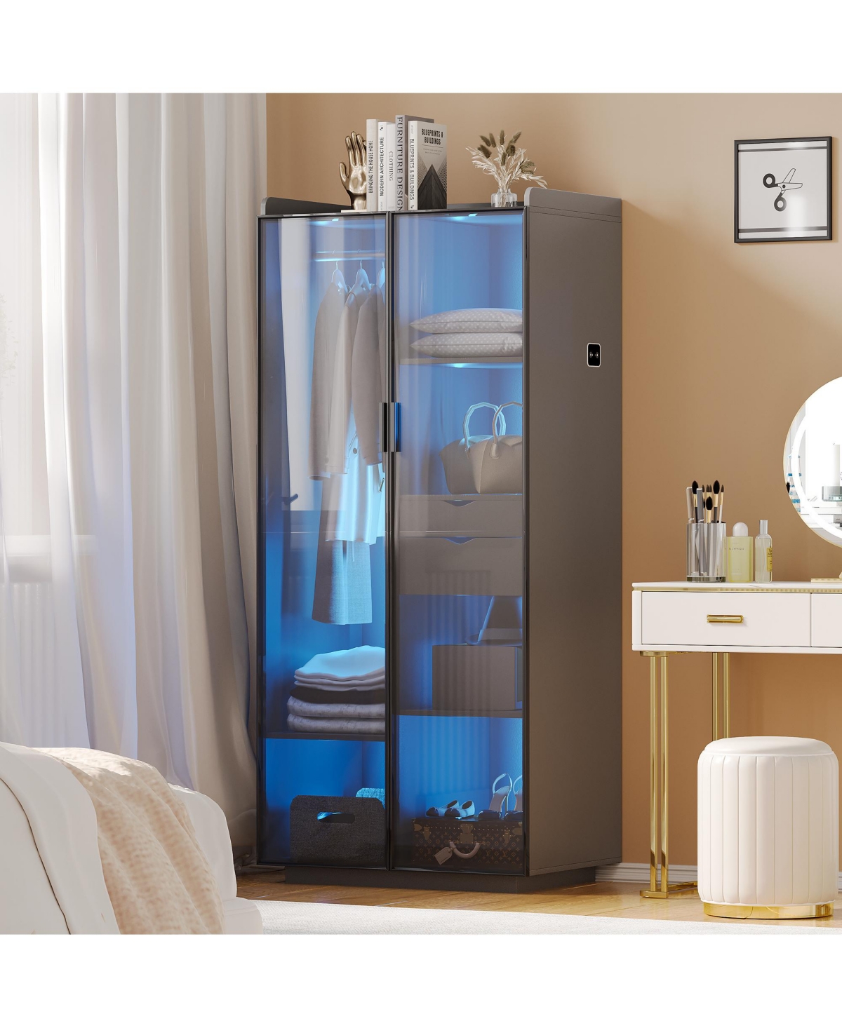 Click here for Vlsrka Vanity Makeup Desk with Mirror and Lights -... prices