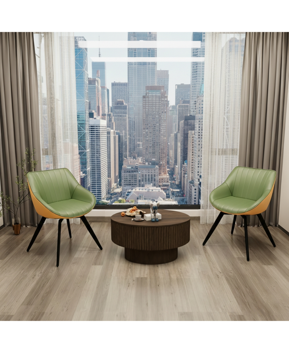 Click here for Streamdale Furniture Mdf Modern Round Coffee Table... prices