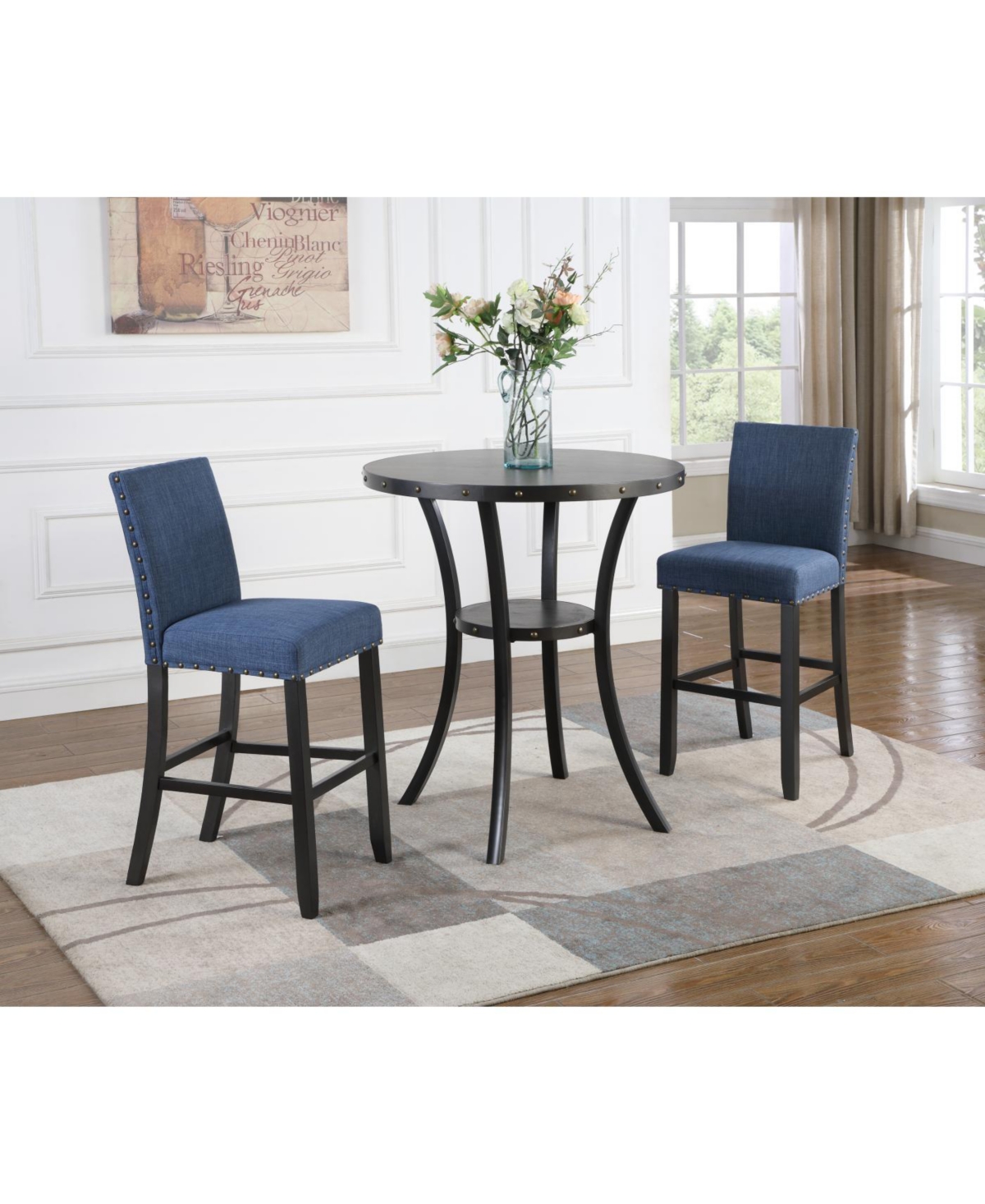 Click here for Streamdale Furniture 3-Piece 36" Round Espres... prices