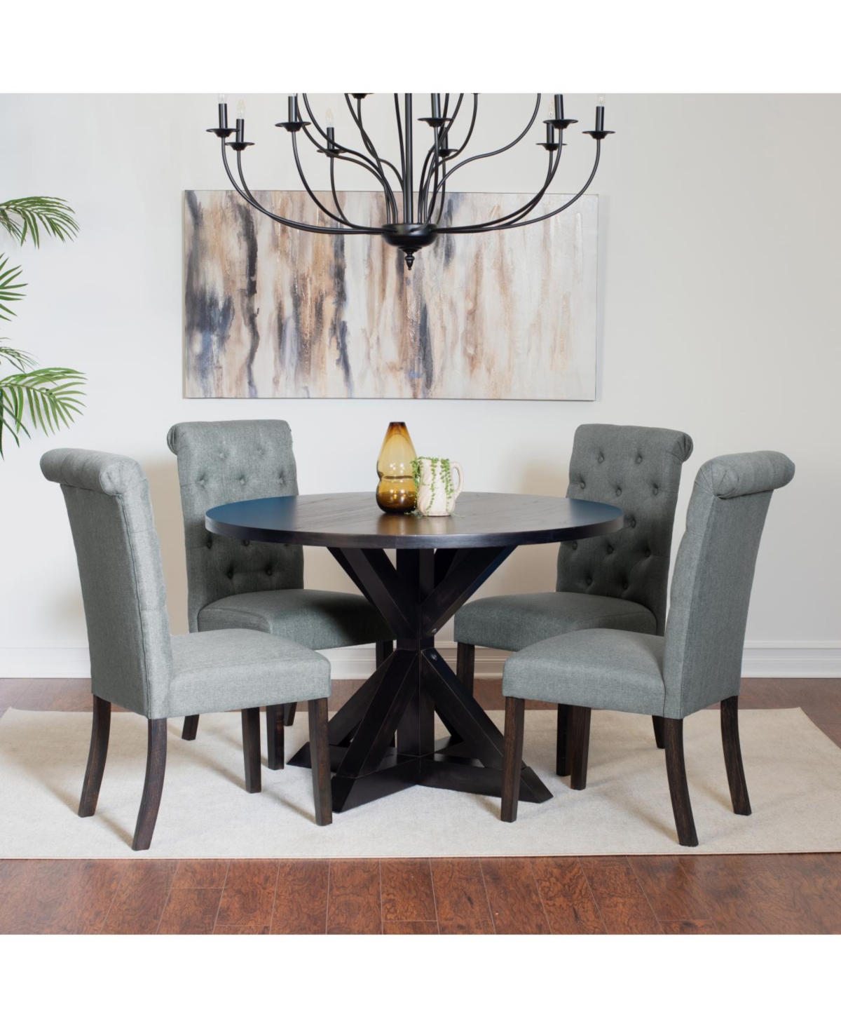 Click here for Streamdale Furniture 5-piece Dining Set  Cross-Buc... prices