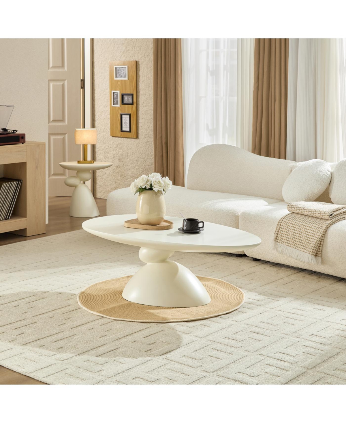 Click here for Streamdale Furniture Lucky Stone Oval Coffee Table... prices