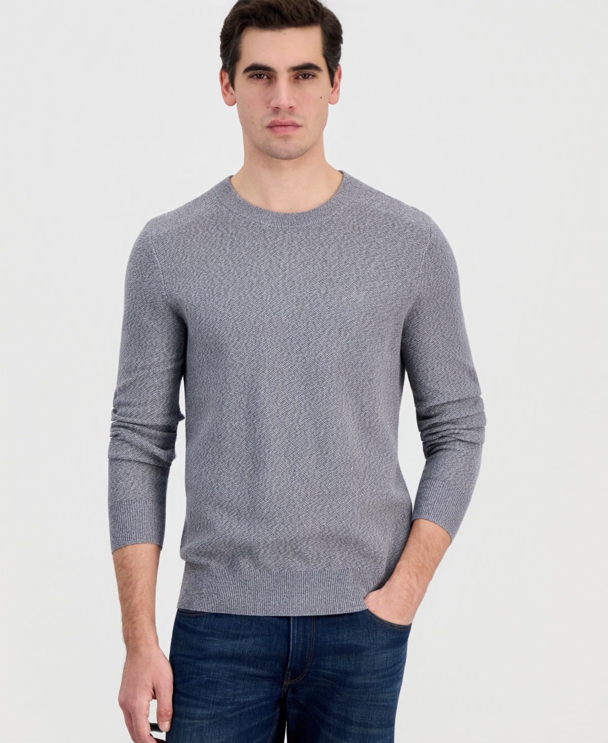 Click here for Michael Kors Mens Mouline Textured Crewneck Sweate... prices