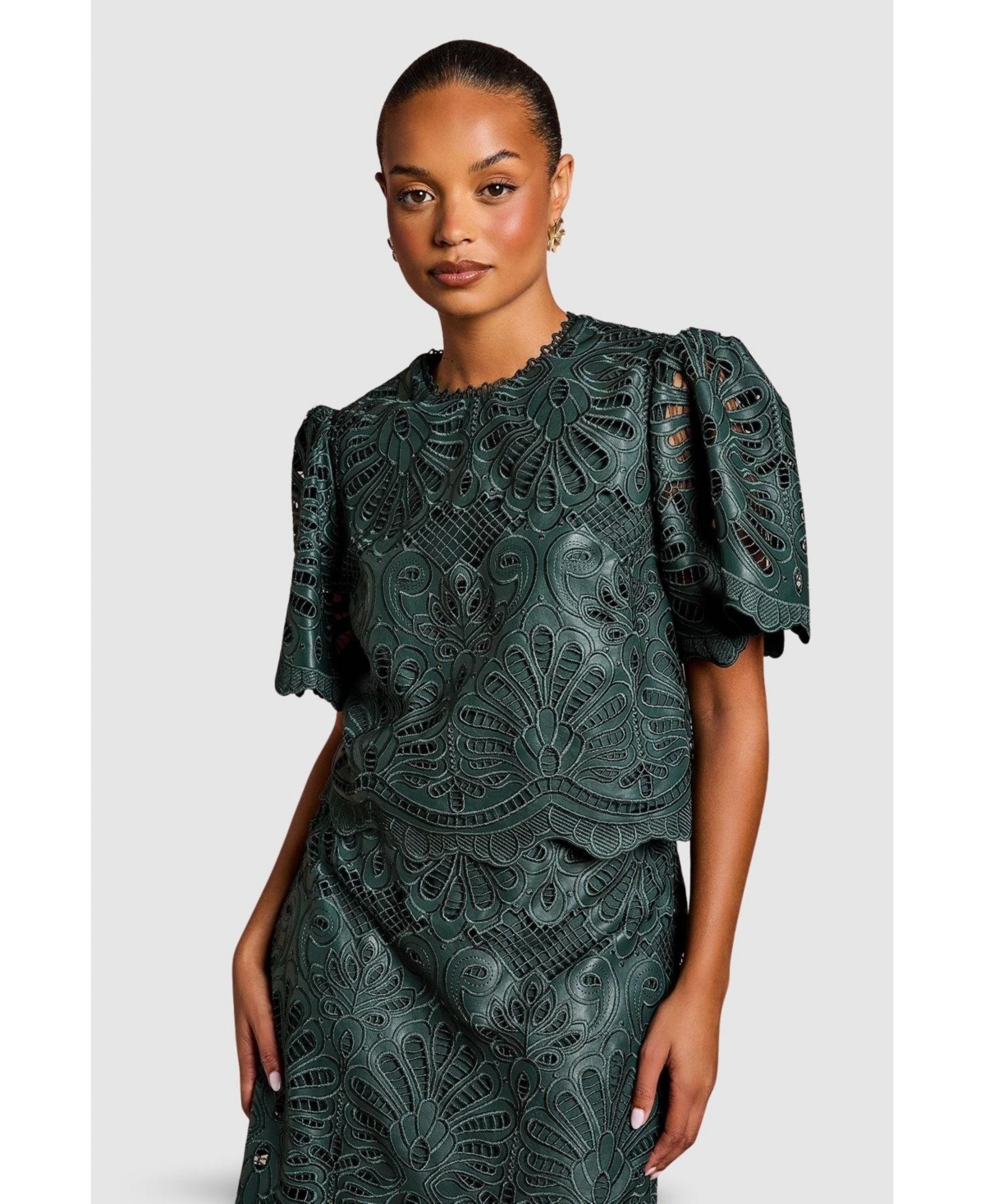 Click here for Coast Womens Short Sleeve Top - Emerald prices