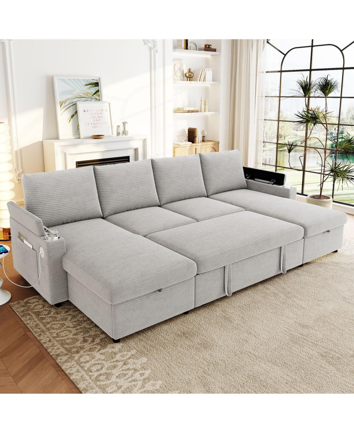 Click here for Streamdale Furniture Streamdale Convertible U-Shap... prices