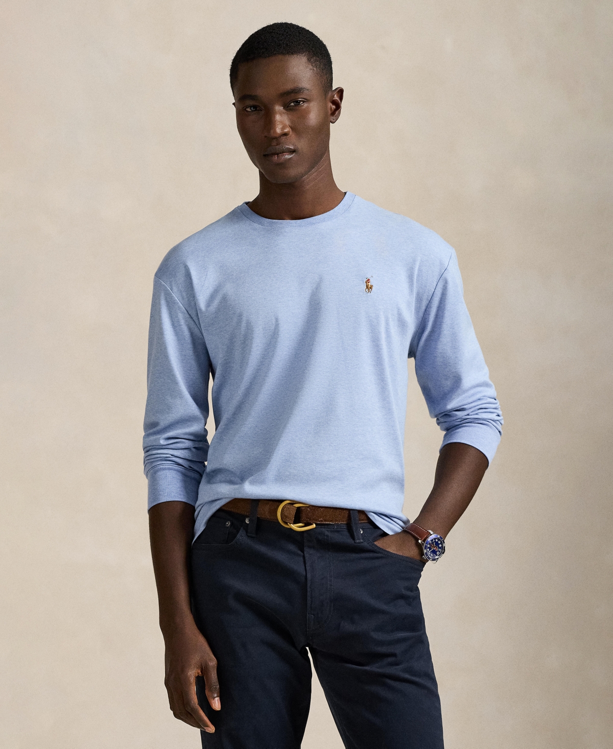 Click here for Polo Ralph Lauren Mens Classic-Fit Soft Cotton Cre... prices