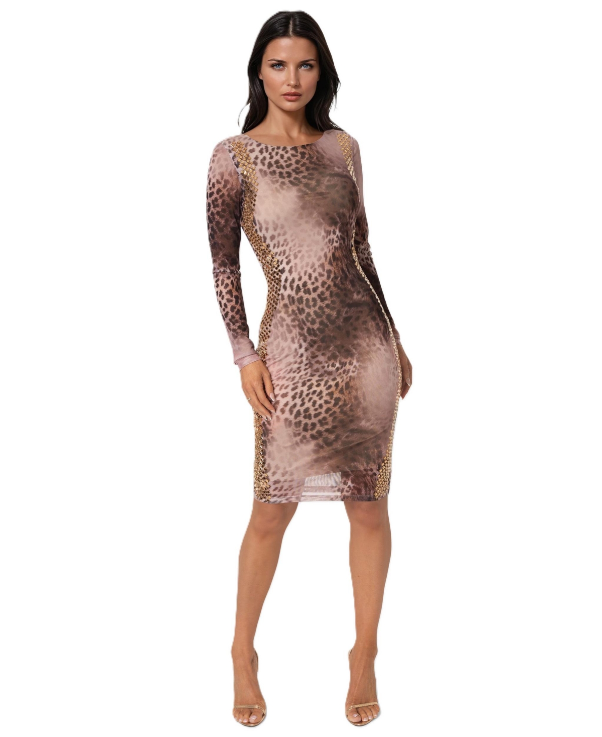 Click here for Bebe Womens BodyCon Embellished Knee Length Dress... prices