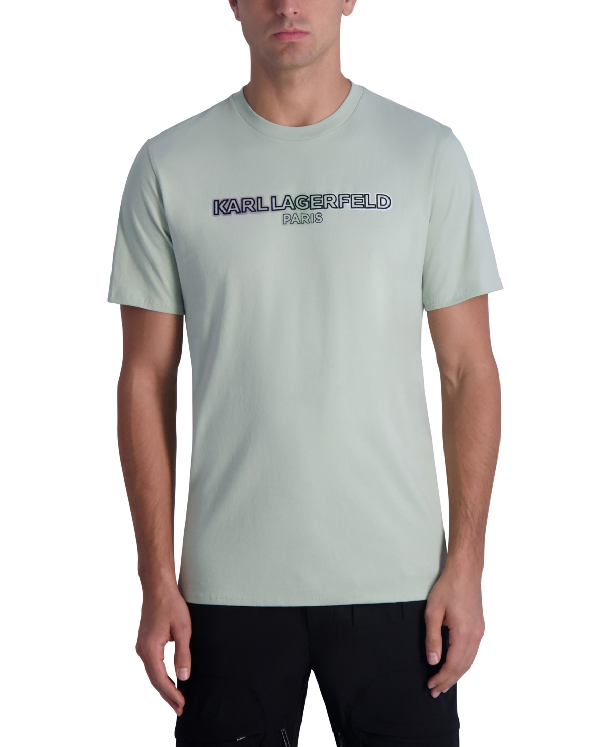 Click here for Karl Lagerfeld Paris Mens Logo Crewneck T-Shirt -... prices