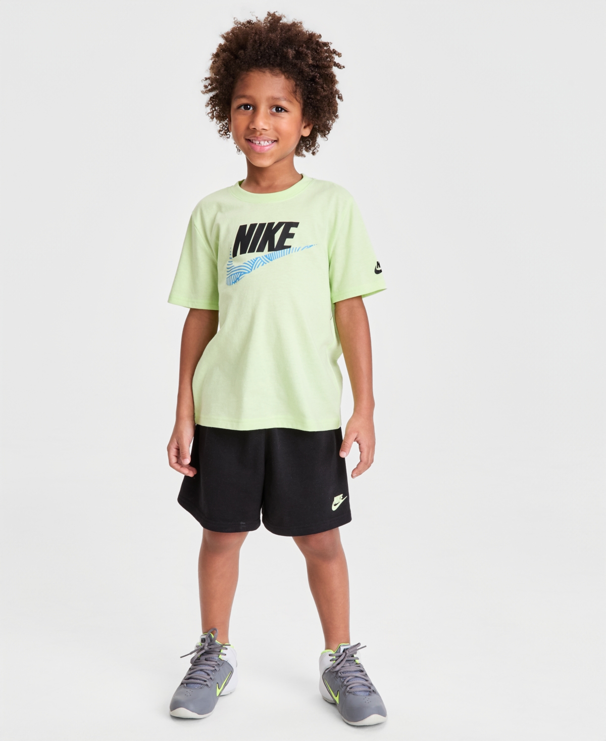 Click here for Nike Boys 4-7 Futura Crewneck T-Shirt and Shorts... prices