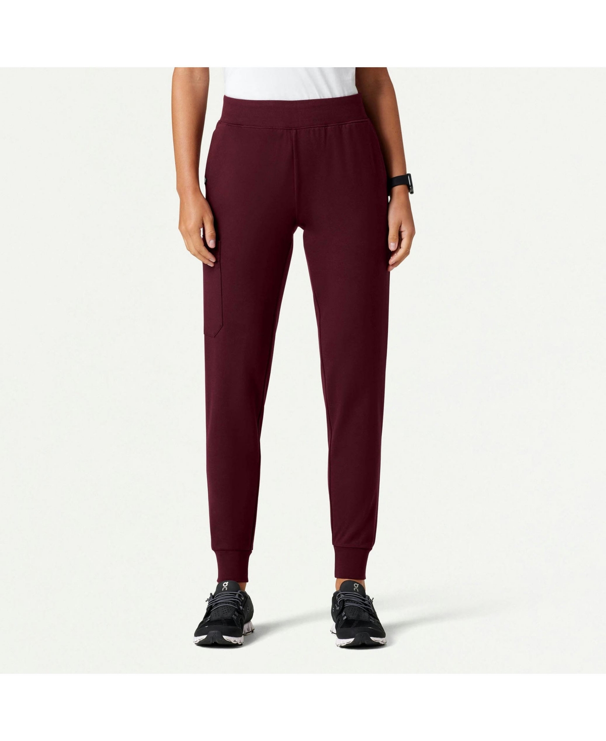 Click here for Jaanuu Plus Size Rubi Slim Knit Scrub Jogger - Bur... prices