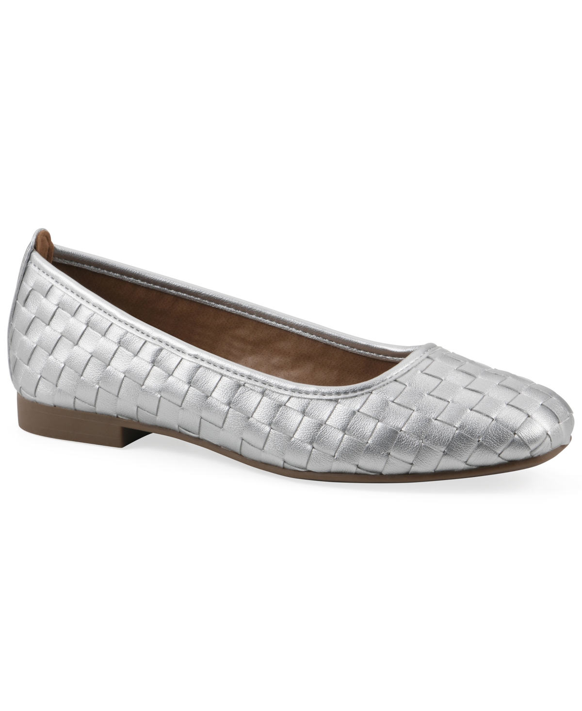 Click here for White Mountain Womens Boccie Ballet Flat - Silver prices