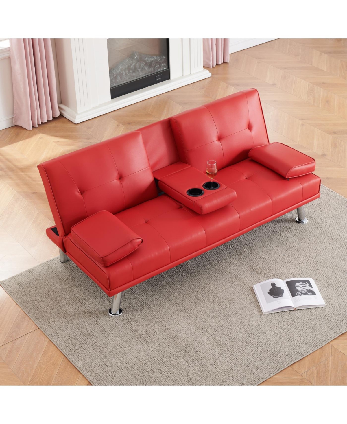 Click here for Streamdale Furniture Red Multifunctional Double Fo... prices