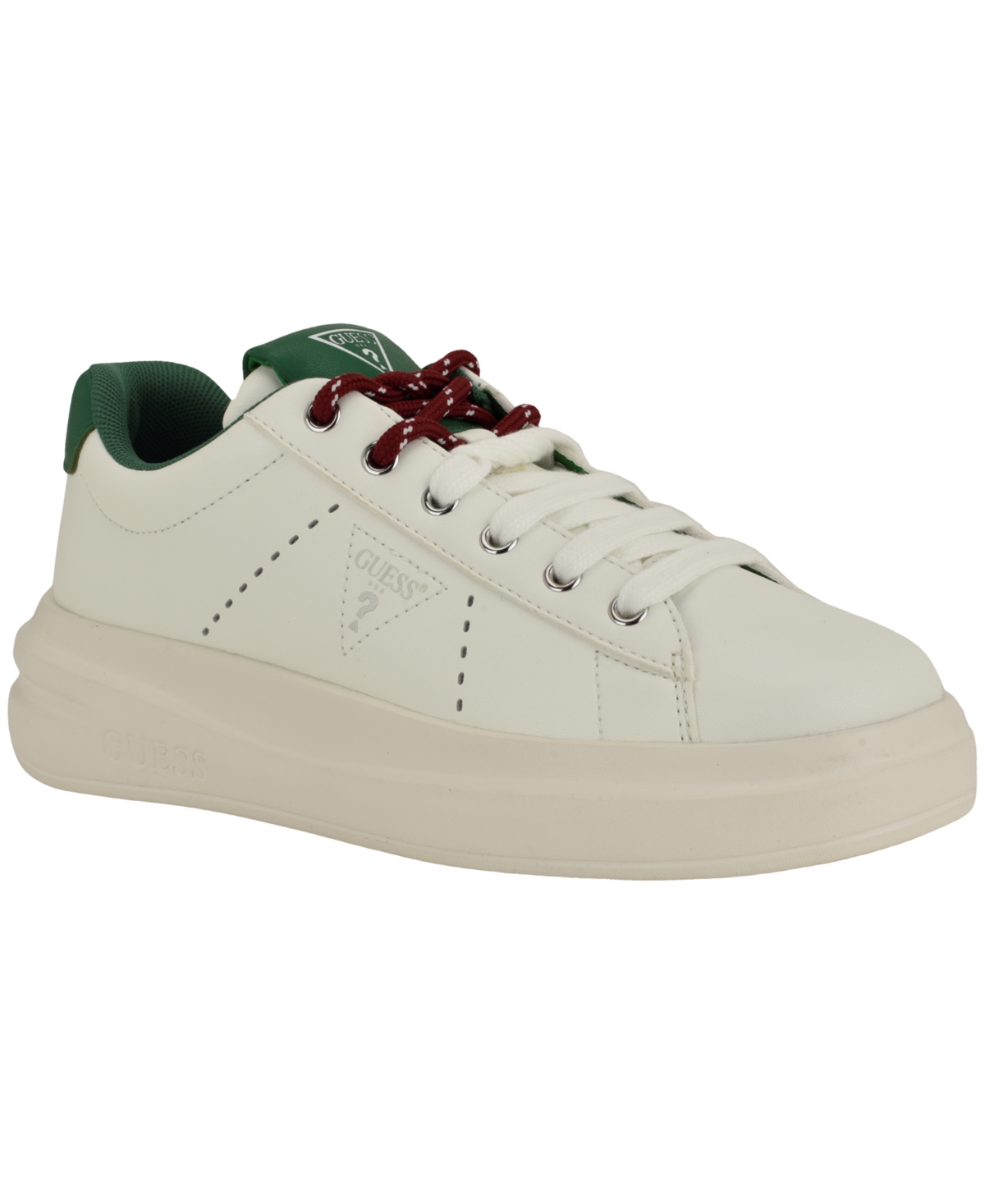 Click here for Guess Womens Eliva Two Toned Laces Platform Sneake... prices