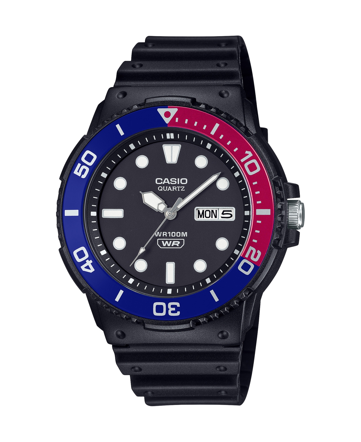Click here for Casio Mens Analog Black Resin Watch 44.6mm - Black prices