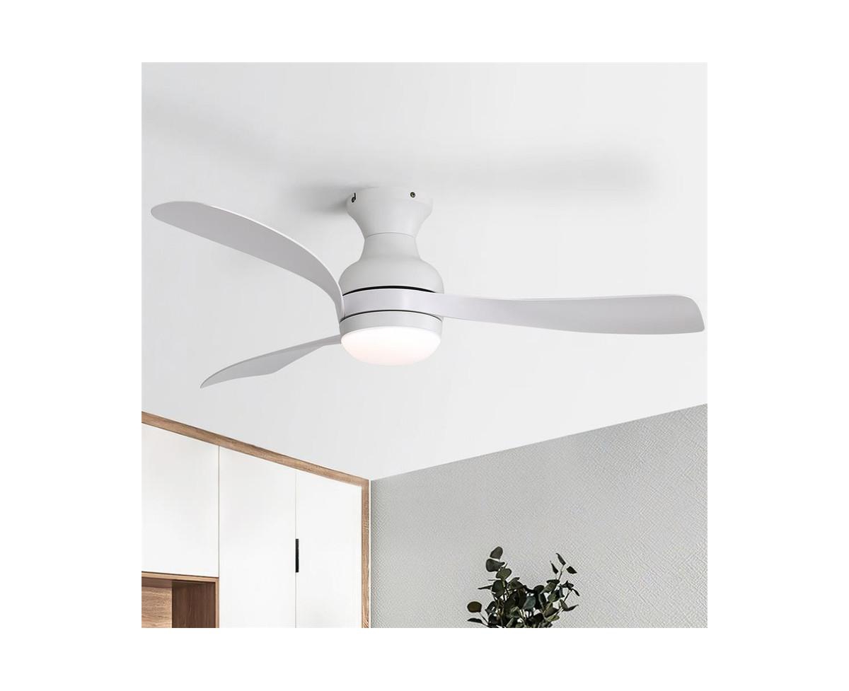 Click here for Sofucor 52-inch Modern White 3-Blade Flush Mount C... prices