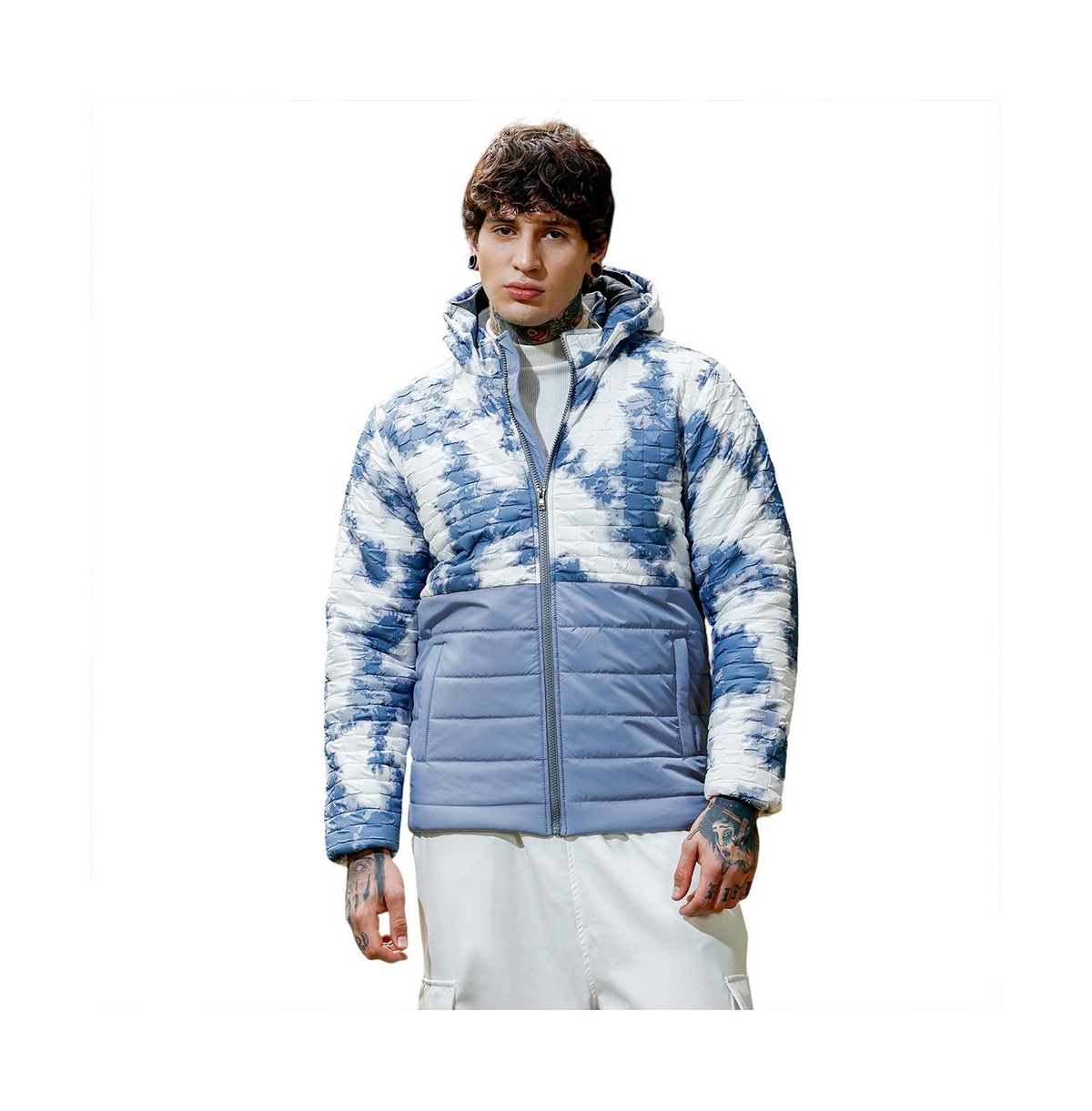 Click here for Campus Sutra Mens Coin Grey Dye-Block Quilt Puffer... prices