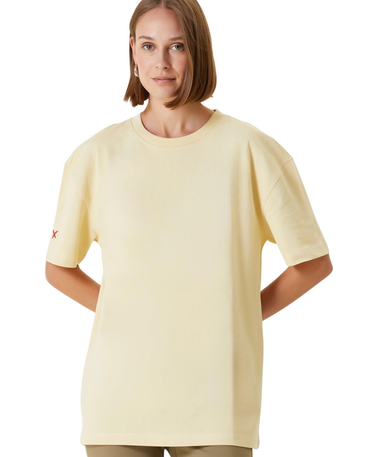 Click here for Pcfg Womens Cotton Destroyed Logo T-Shirt - Chino... prices