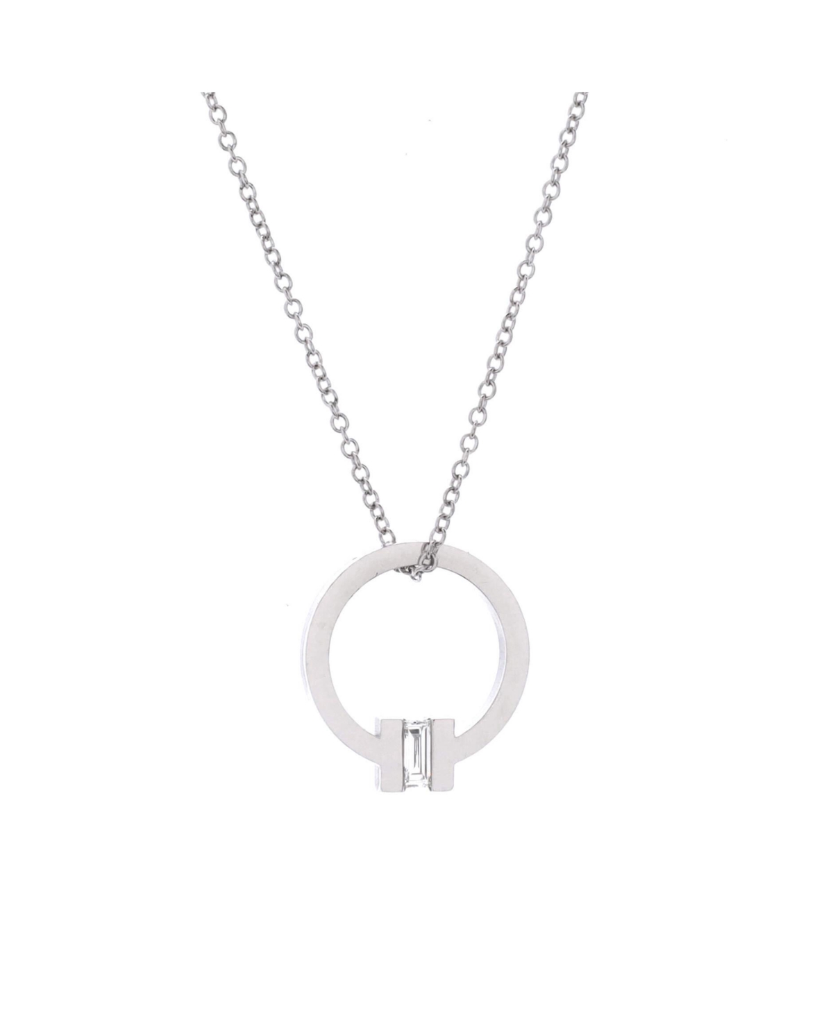 Click here for Pre-Owned Tiffany & Co T Circle Pendant Necklace -... prices