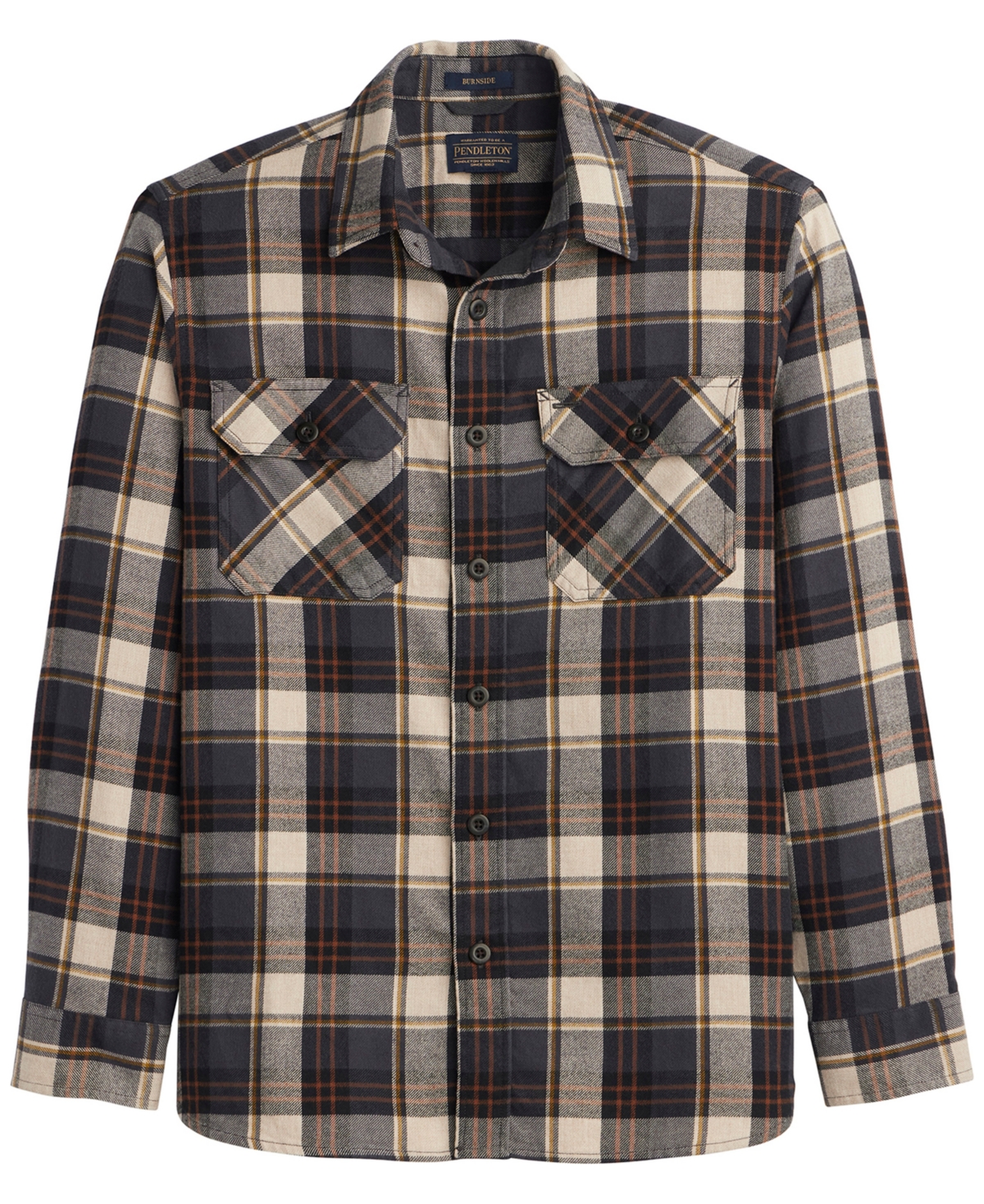 Click here for Pendleton Mens Burnside Flannel Spread Collar Shir... prices