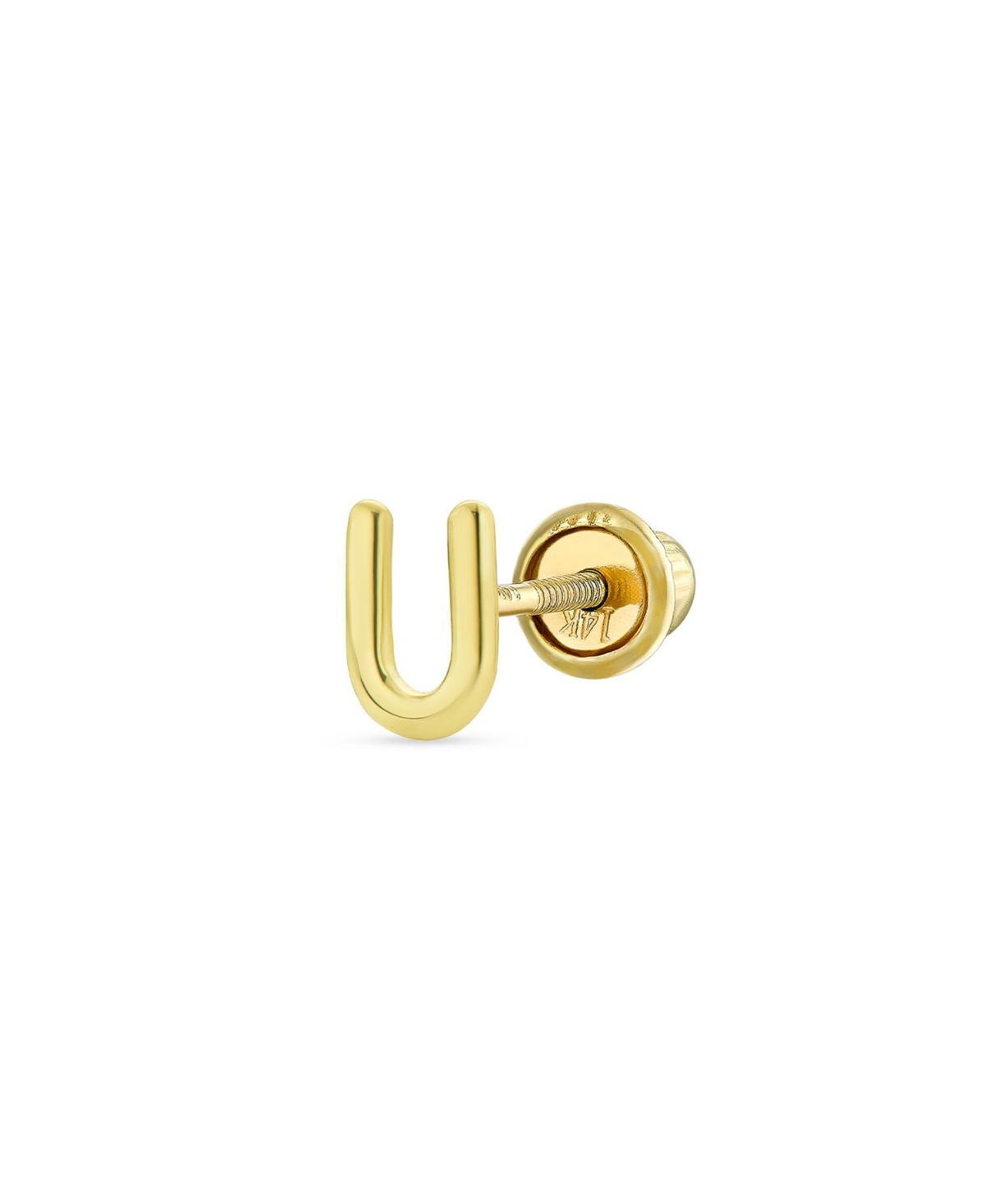 Click here for Bling Jewelry Tiny Initial Letter 1 Piece Stud Ear... prices
