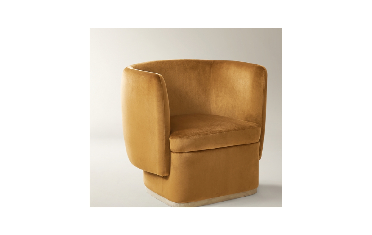Click here for Z Gallerie Stria Arm Chair - Mustard prices