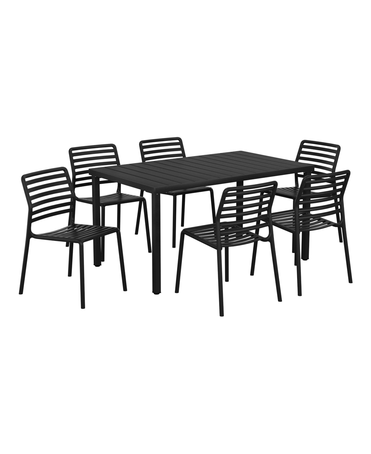 Click here for WestinTrends 7-Piece Metal Rectangular Patio Dinin... prices